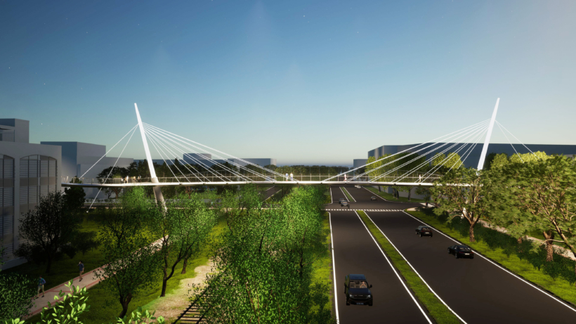 Dave Lyle Pedestrian Bridge - Rock Hill, SC - Mattern & Craig Engineers • Surveyors